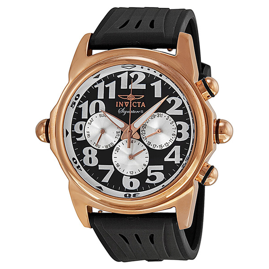 Invicta Signature II Multi-Function Black Dial Men's Watch 7489 ...