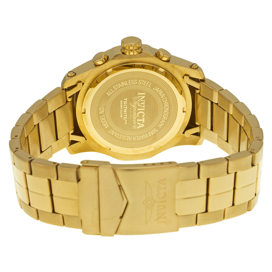 Invicta Signature II Chronograph Green/Gold-tone Dial Men's Watch 7385 ...