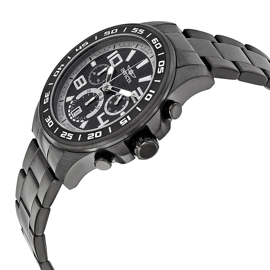 Invicta Specialty Black Ion-plated Steel Chronograph Men's Watch 14395 ...