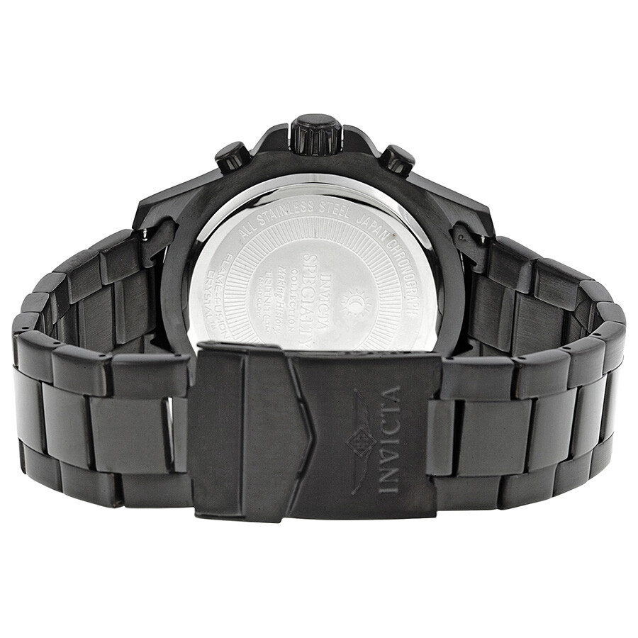 Invicta Specialty Black Ion-plated Steel Chronograph Men's Watch 14395 ...