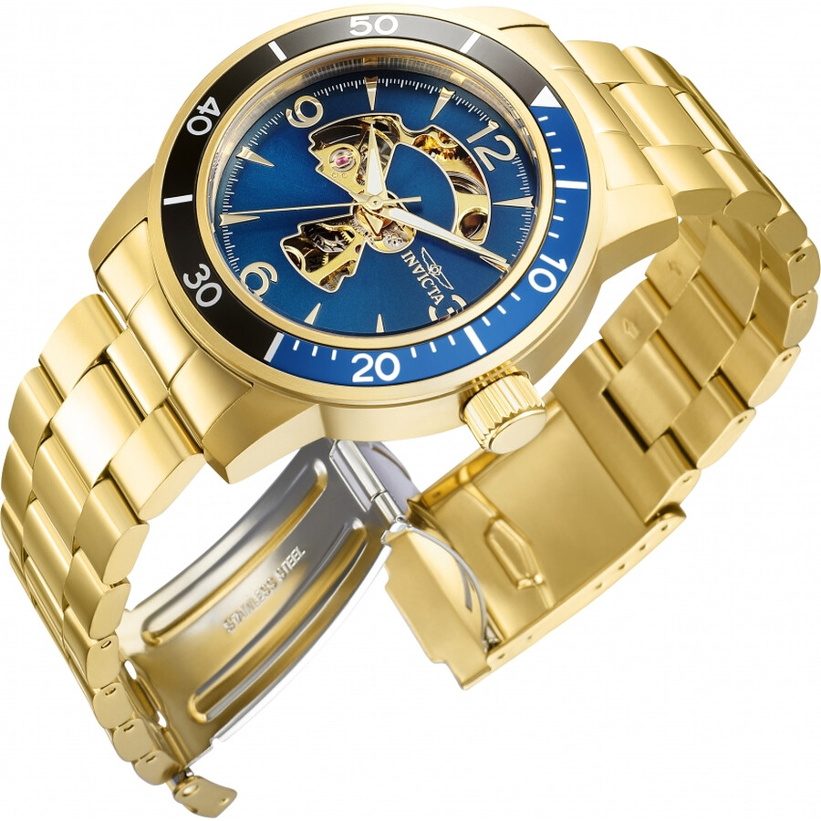 Invicta Specialty Hand Wind Blue Dial Batman Bezel Men's Watch 38548 ...