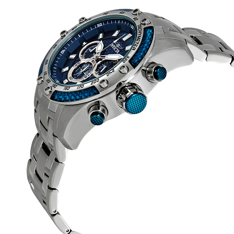 Invicta Speedway Chronograph Blue Dial Men's Watch 25943 886678313273 ...