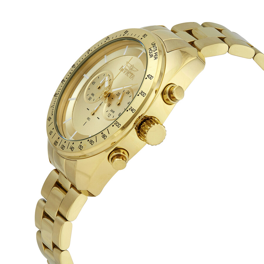 Invicta Speedway Chronograph Quartz Gold Dial Men's Watch 28905 ...
