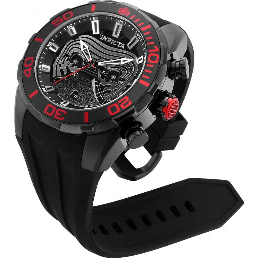 Invicta Star Wars Kylo Ren Chronograph GMT Quartz Black Dial Men's ...