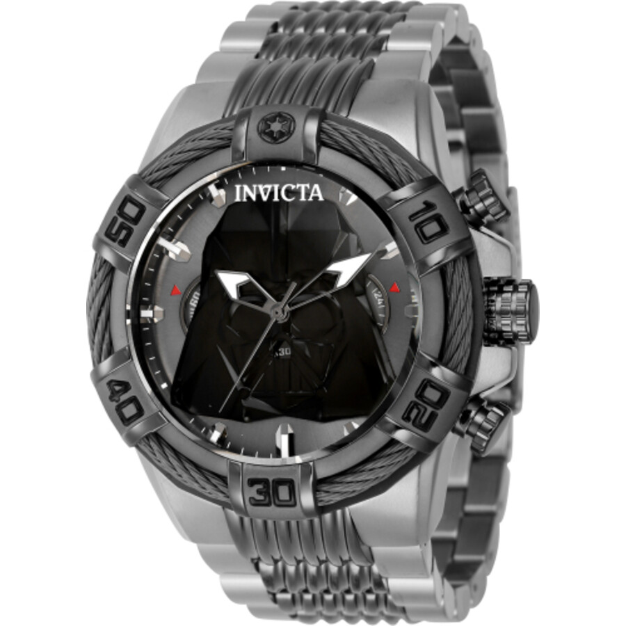 Invicta Star Wars Darth Vader Chronograph GMT Quartz Black Dial Men's ...