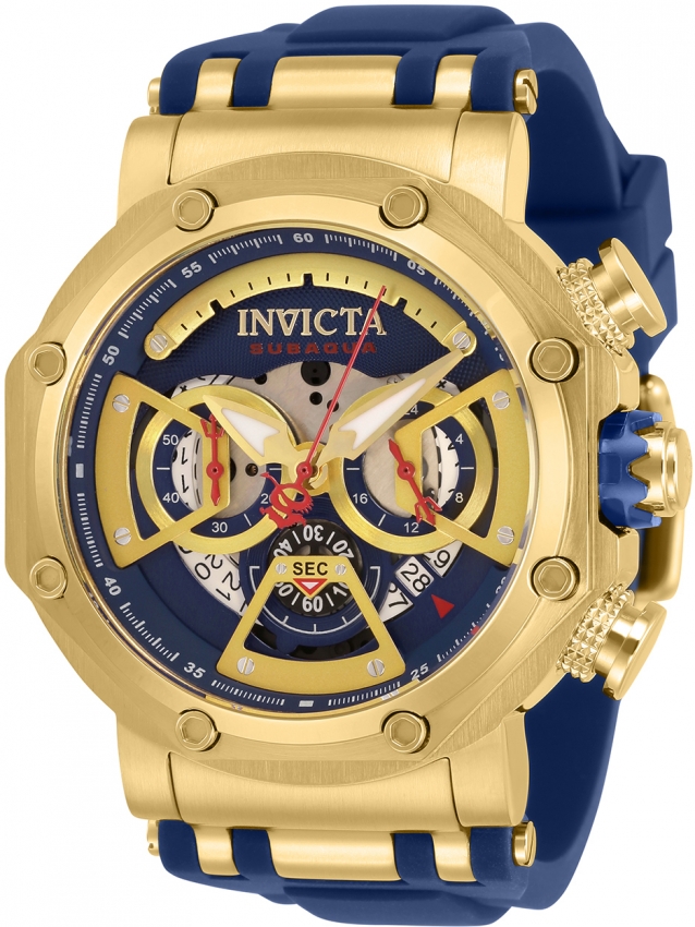 Invicta Subaqua Chronograph Quartz Blue Dial Men's Watch 32189 ...