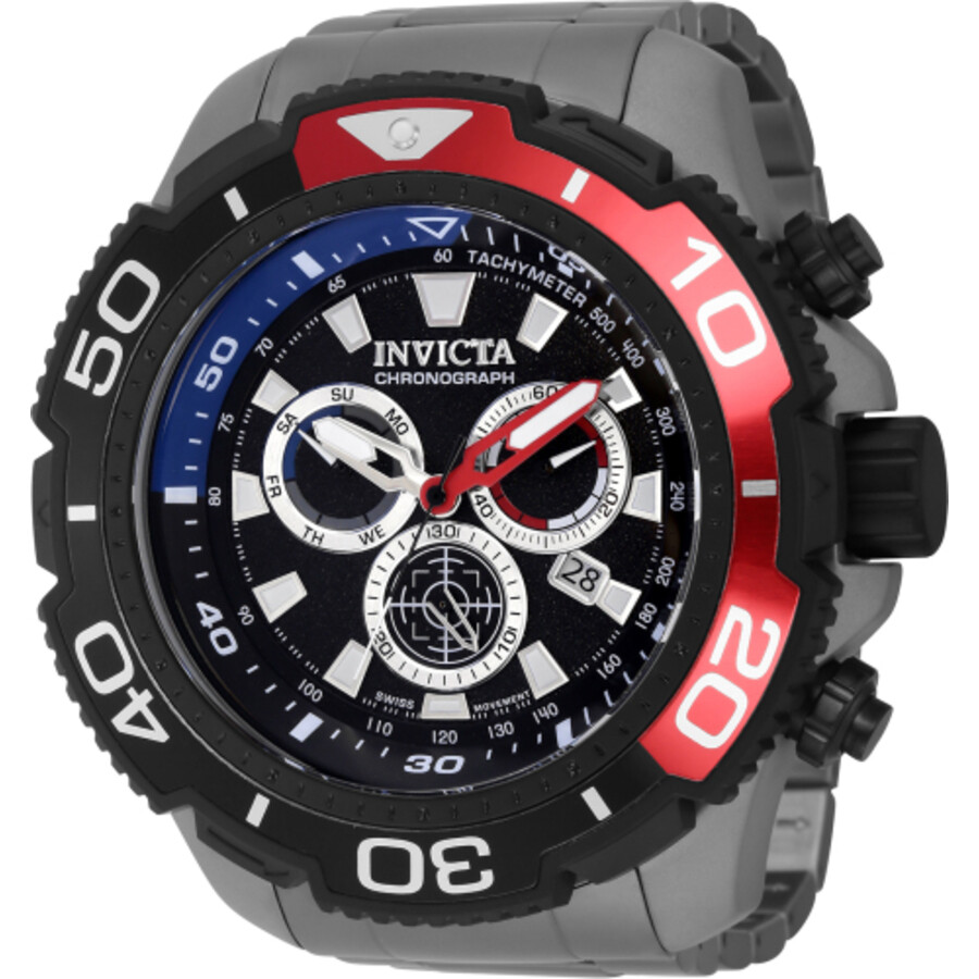 Invicta TI-22 Chronograph Quartz Black Dial Men's Watch 40107 ...