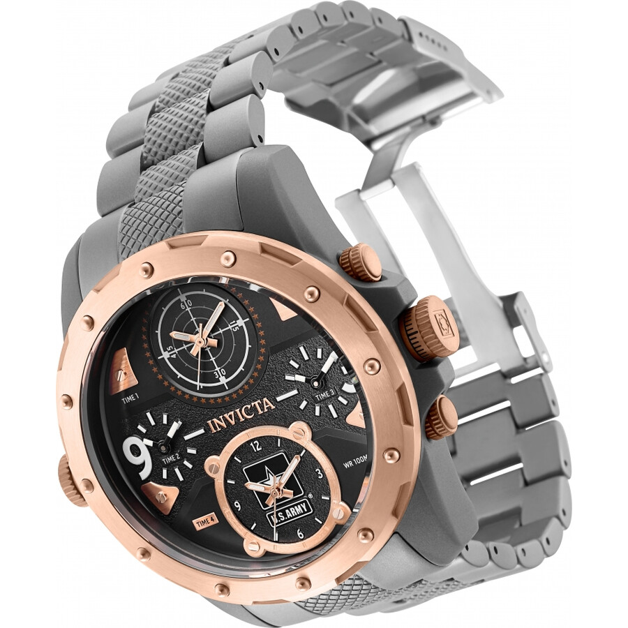 Invicta U.S. Army Quartz Four Time Zone Men's Watch 31972 886678377145 ...