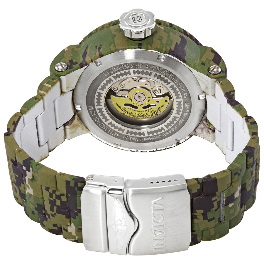 Invicta U.S. Navy Automatic Camouflage Dial Men's Watch 34679 ...