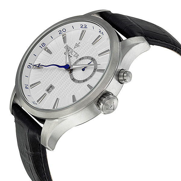 Invicta Vintage GMT Silver Patterned Dial Men's Watch 12226 ...