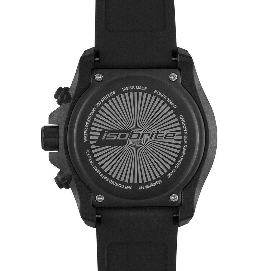 Isobrite Valor (T100 Tritium Illuminated) Chronograph Quartz Black Dial ...