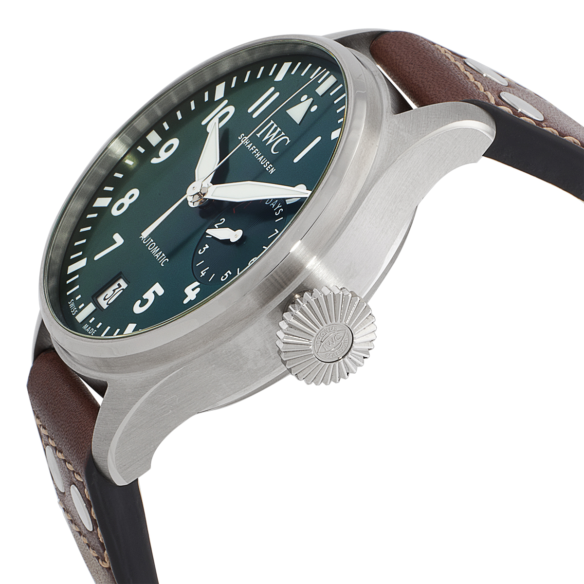 IWC Big Pilot Automatic Green Dial Men's Watch IW501015 - Watches ...