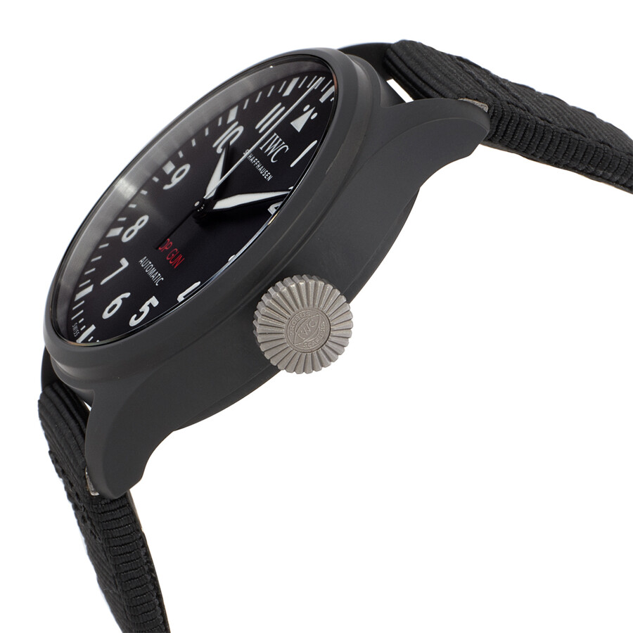IWC Big Pilots 43 Top Gun Automatic Black Dial Men's Watch IW329801 ...
