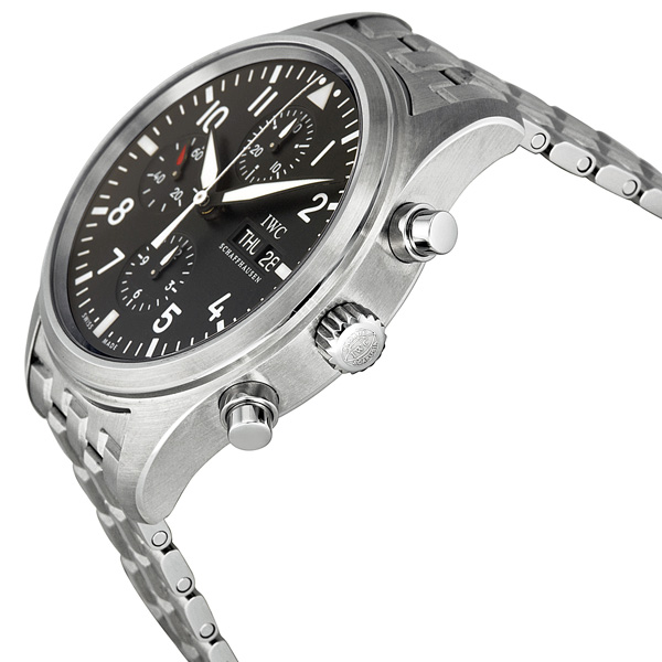 IWC Classic Pilot Chrono Automatic Steel Men's Watch 3717-04 IW371704 ...