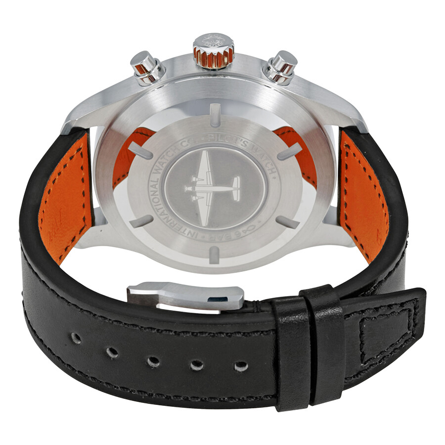 IWC Pilot Black Automatic Chronograph Men's Watch IW377709 ...