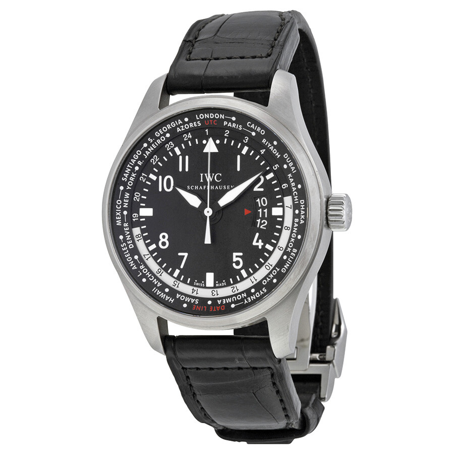 IWC Pilot Worldtimer Automatic Black Dial Men's Watch IW326201 ...