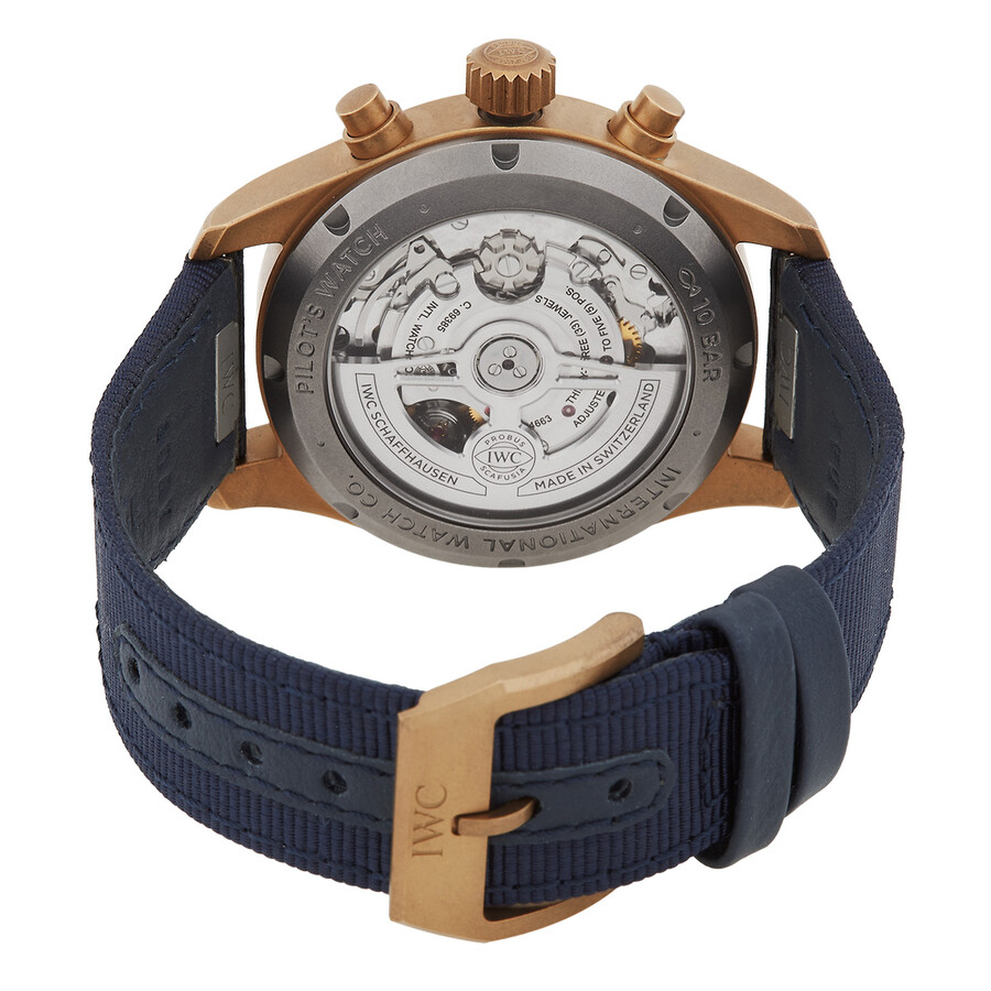 IWC Pilots Chronograph Automatic Blue Dial Men's Watch IW388109 ...