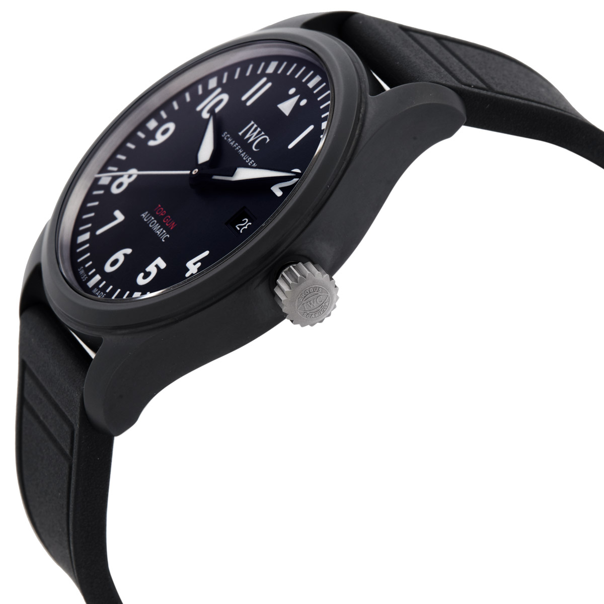 IWC Pilot's Top Gun Automatic Black Dial Men's Watch IW326906 - Watches ...