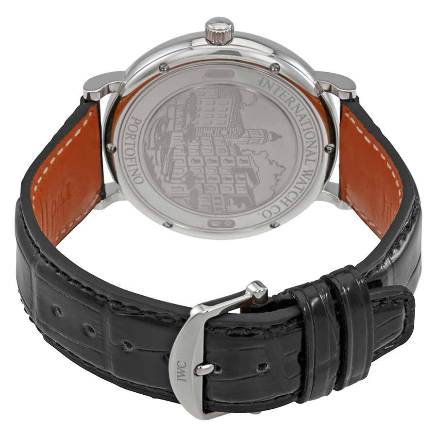 IWC Portofino Silver Dial Diamond Automatic Men's Watch 3565-14 ...