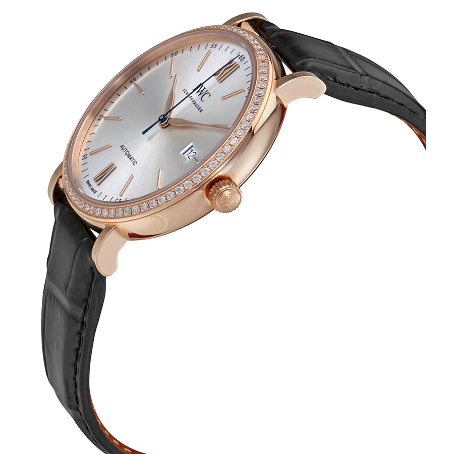 IWC Portofino Automatic Silver Dial Diamond Men's Watch 3565-15 ...