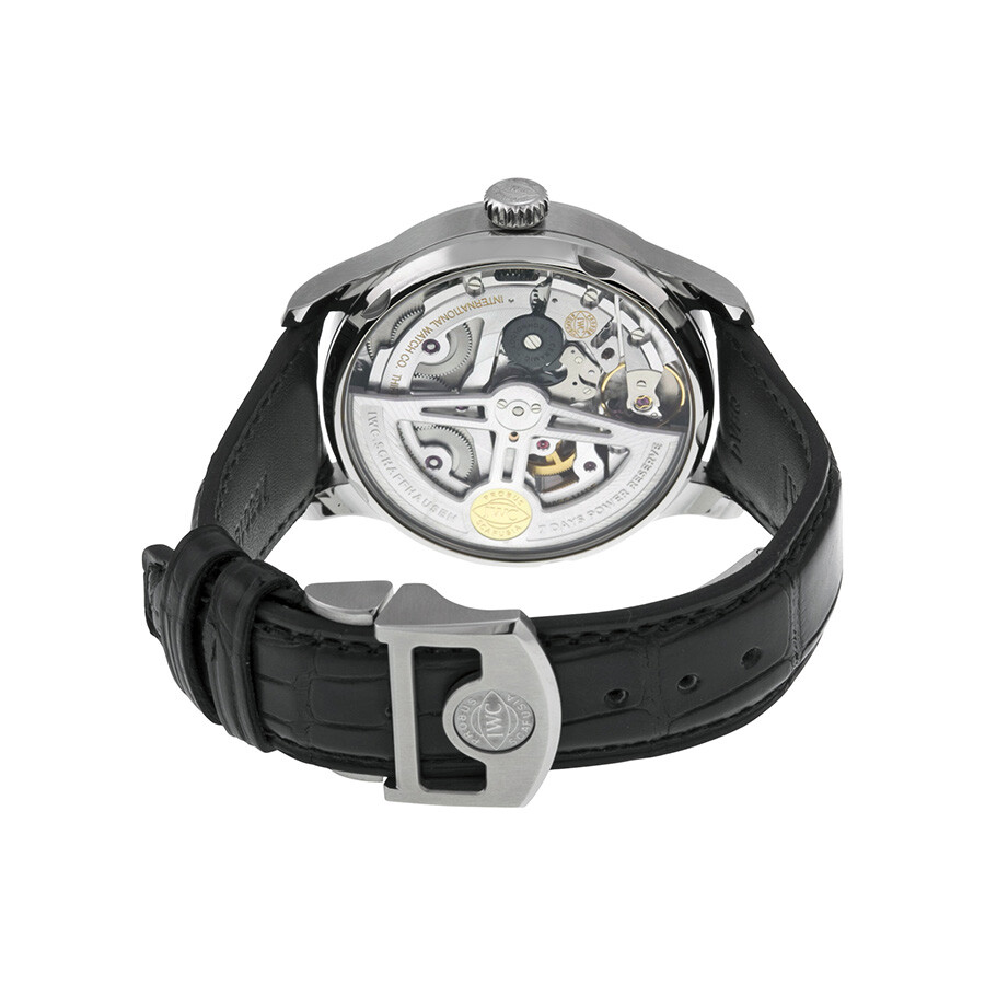 IWC Portugieser Automatic Black Dial Men's Watch IW500703 7613268408650 ...