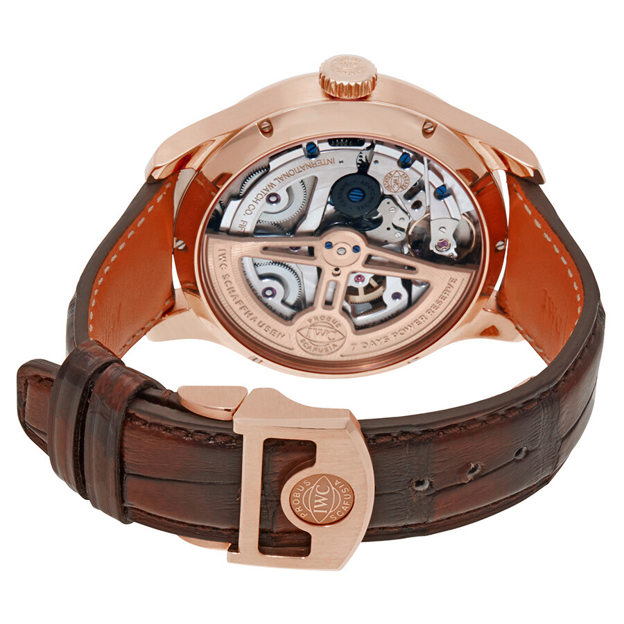 IWC Portugieser 18kt Rose Gold Prepetual Calendar Automatic Men's Watch ...