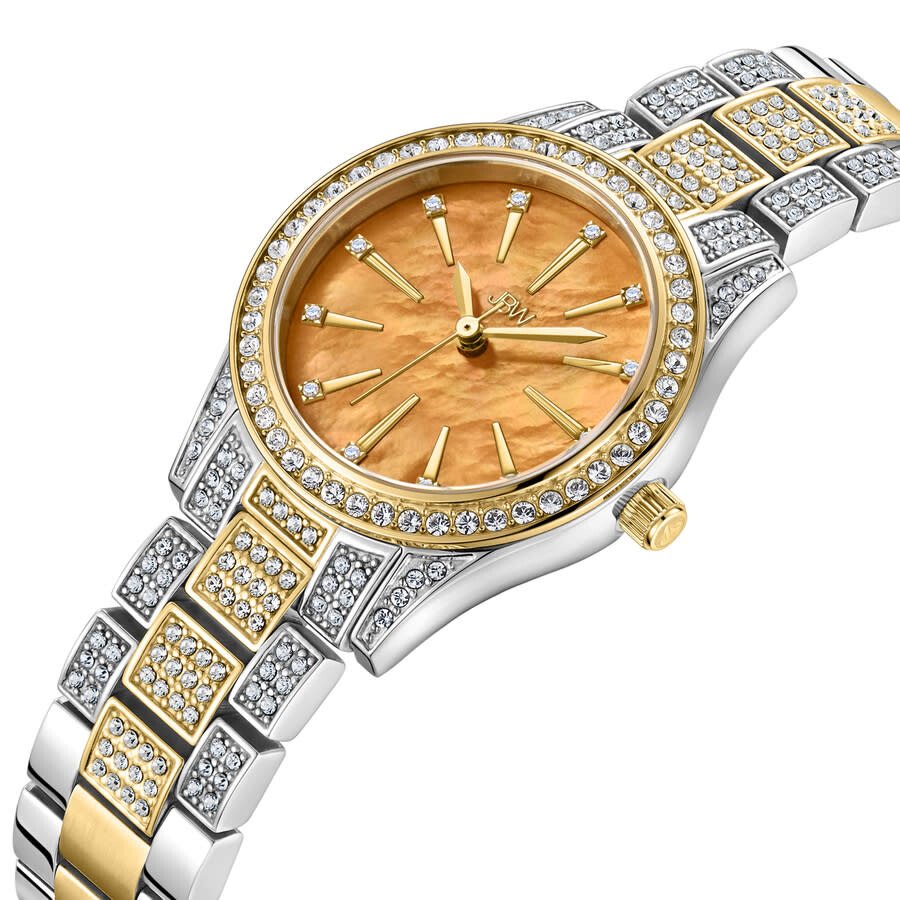 Jbw Cristal Spectra Orange Dial Ladies Watch J6392C 850037183029 - JBW ...