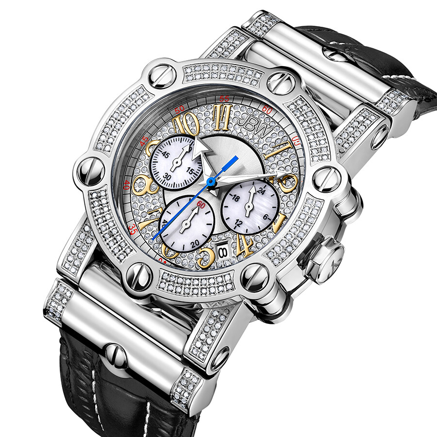 Jbw Men's 10 YR Anniversary Phantom 1.96 ctw Diamond & Chronograph ...