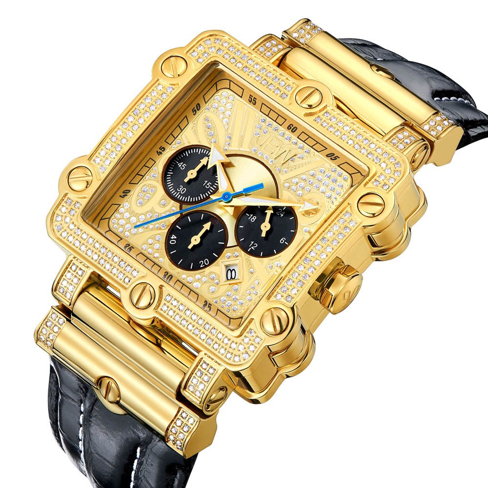 Jbw Phantom Chronograph Dial Diamond Men's Watch JB-6215-238-G ...