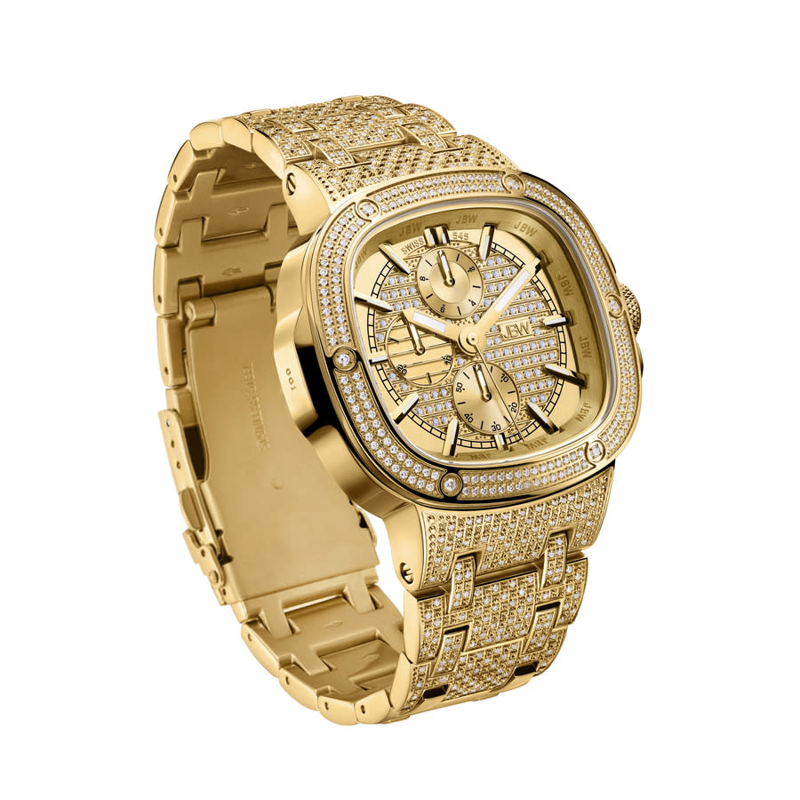 Jbw Platinum Series Chronograph Gold-tone Dial Men's Watch PS545A ...