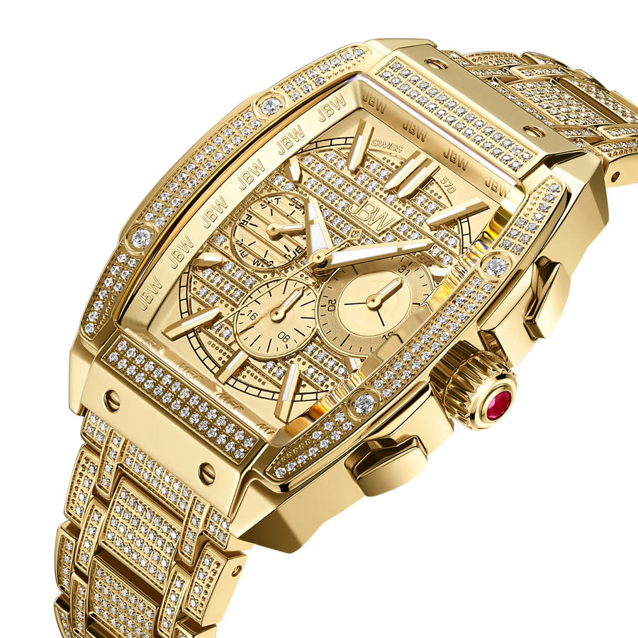 Jbw Platinum Series Gold-tone Dial Men's Watch PS570A 738964032576 ...