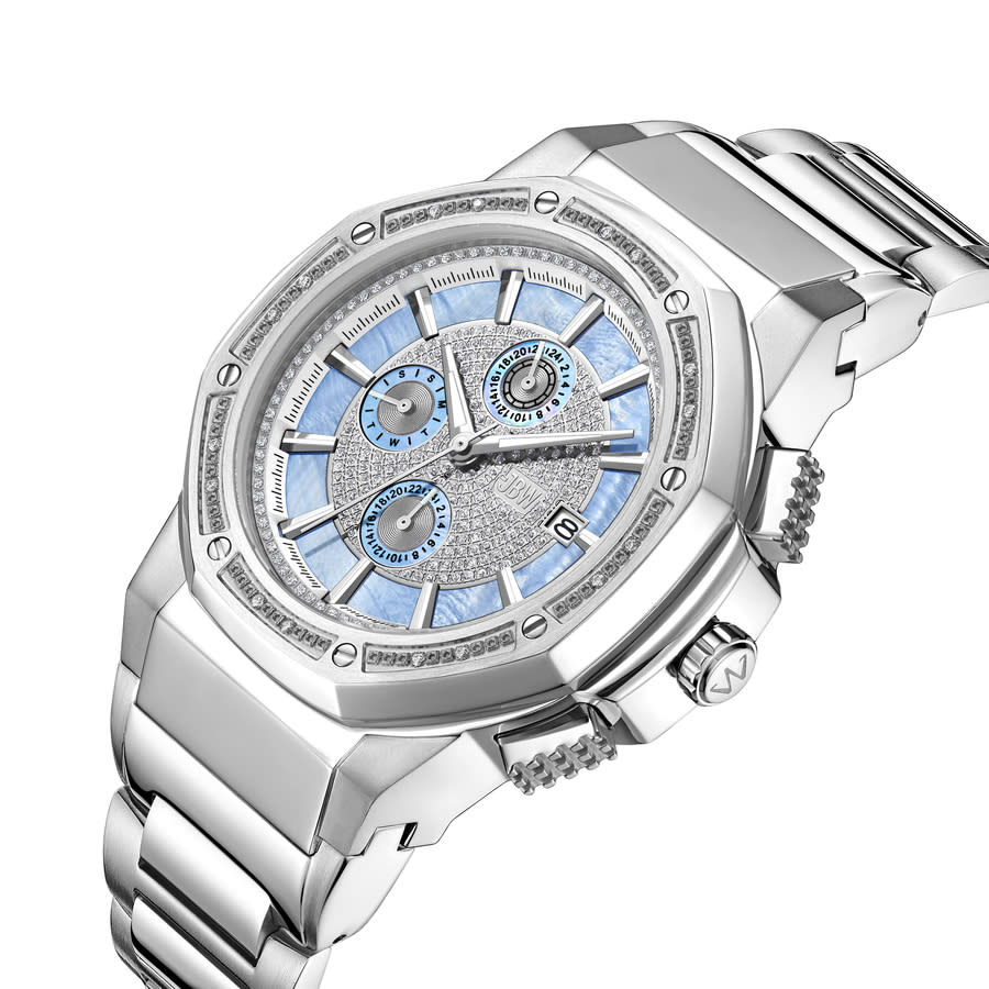 Jbw Saxon GMT Quartz Blue Dial Unisex Watch JB-6101-M 850055663022 ...