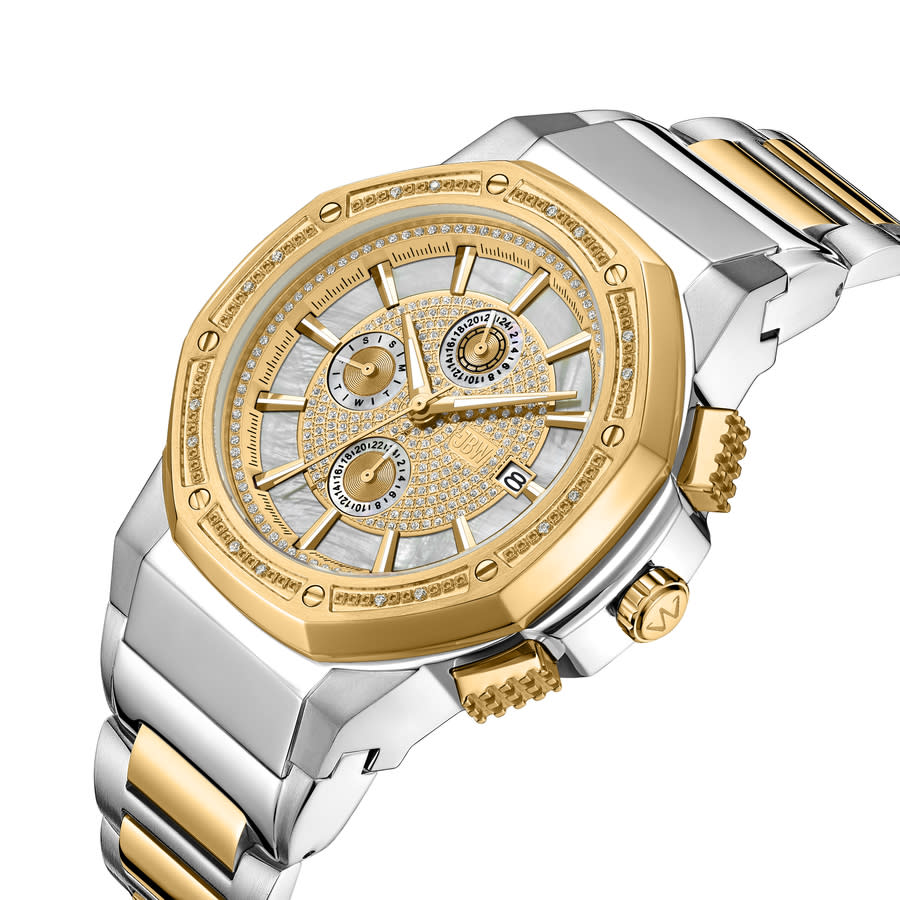 Jbw Saxon GMT Quartz White Dial Unisex Watch JB-6101-N 850055663039 ...
