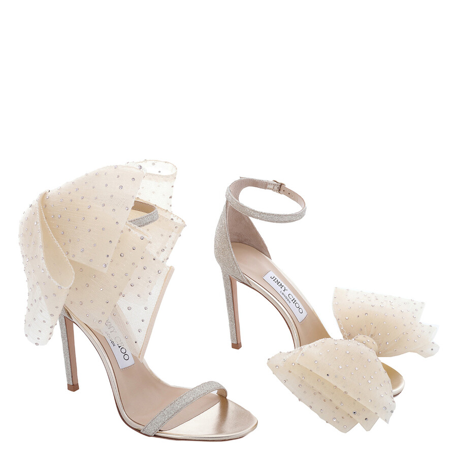 Jimmy Choo Aveline 100 High Heel Sandals, Brand Size 37 ( US Size 7 ) AVELINE 100 BKO - Shoes ...