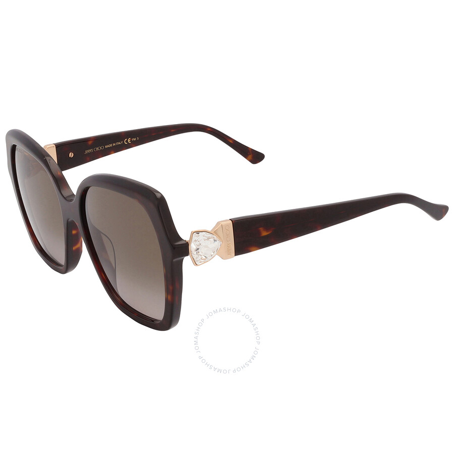 Jimmy Choo Brown Gradient Butterfly Ladies Sunglasses Manongs 0086ha