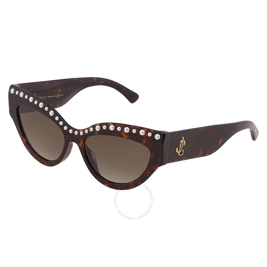 Jimmy Choo Brown Gradient Butterfly Ladies Sunglasses Sonjags 0086ha