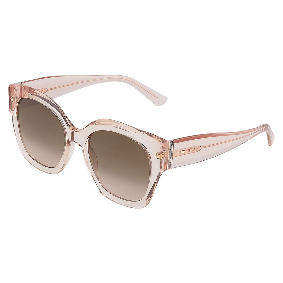 Jimmy Choo Brown Gradient Cat Eye Ladies Sunglasses LEELA/S 0FWM/HA 55 716736769424 - Sunglasses ...