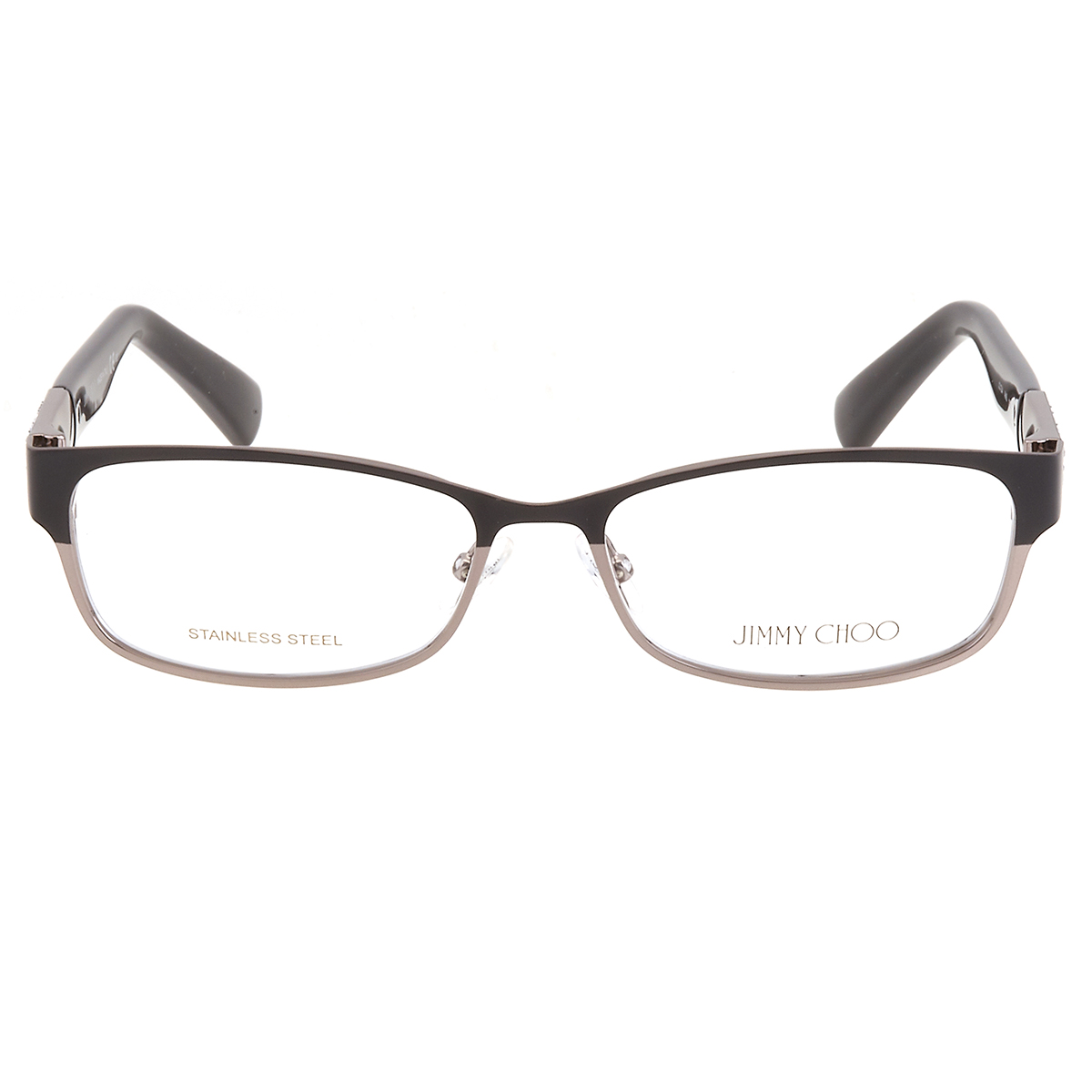 Jimmy Choo Demo Rectangular Ladies Eyeglasses JC124 0ANS 52 ...