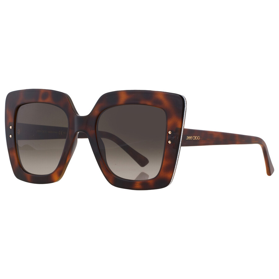 Jimmy Choo Gradient Brown Butterfly Ladies Sunglasses AURI/G/S 0086/HA 53 716736683225 ...