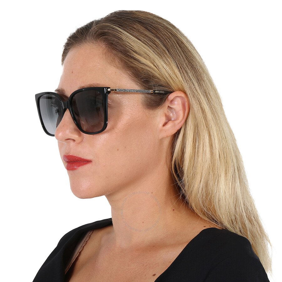 Jimmy Choo Grey Gradient Butterfly Ladies Sunglasses Scillas 08079o 57 716736683348
