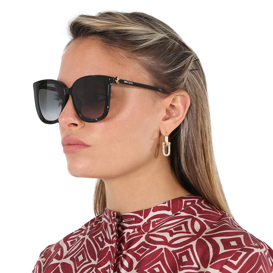 Jimmy Choo Grey Gradient Cat Eye Ladies Sunglasses NETTAL/F/SK 0807/9O 66 827886017195 ...