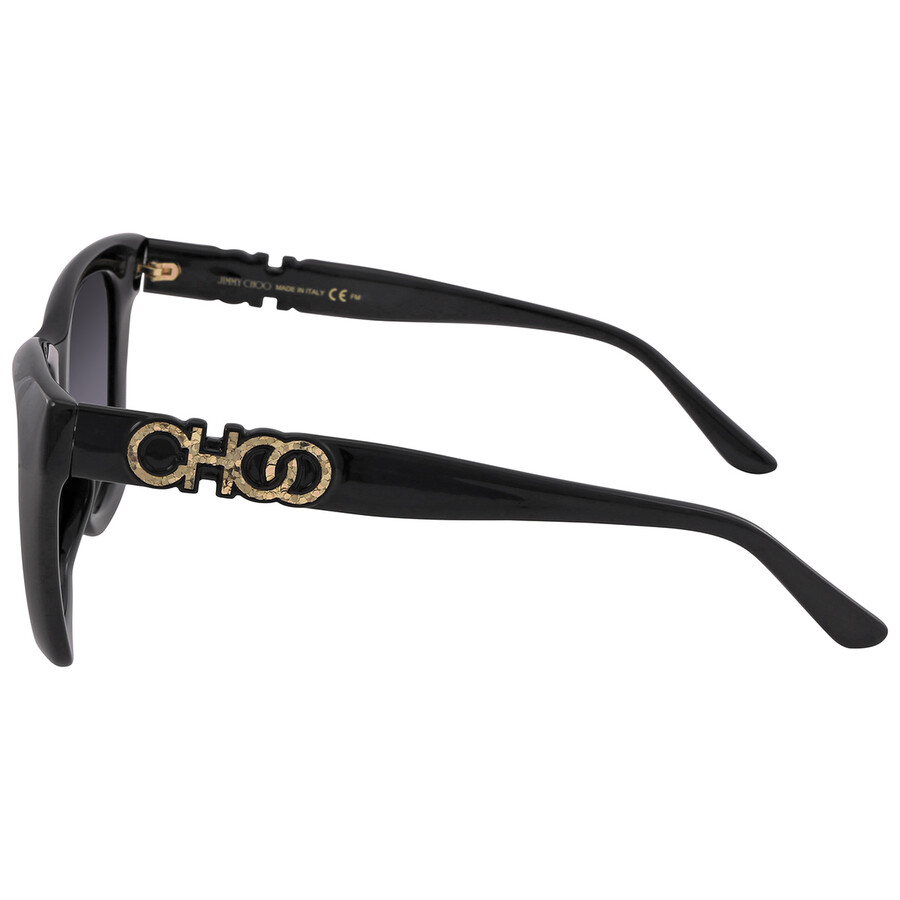 Jimmy Choo Grey Gradient Cat Eye Ladies Sunglasses Rikkigs 08079o 55