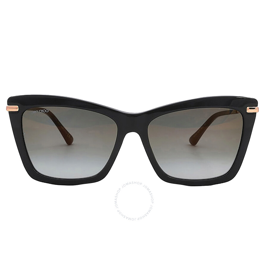Jimmy Choo Grey Gradient Cat Eye Ladies Sunglasses Sadys 0807fq 56