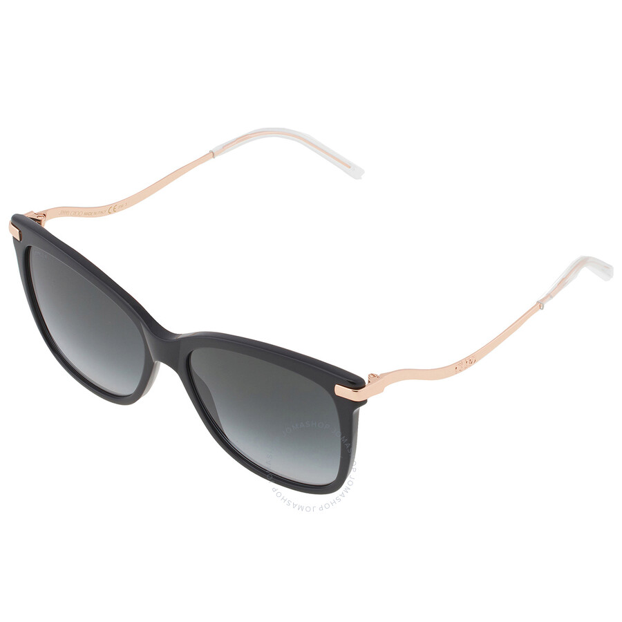 Jimmy Choo Grey Gradient Square Ladies Sunglasses Steffs 08079o 55