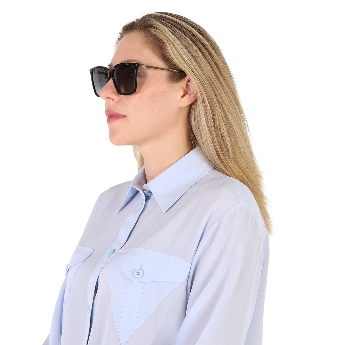 Jimmy Choo Grey Gradient Square Ladies Sunglasses TOTTA/G/S 0807/9O 56 ...