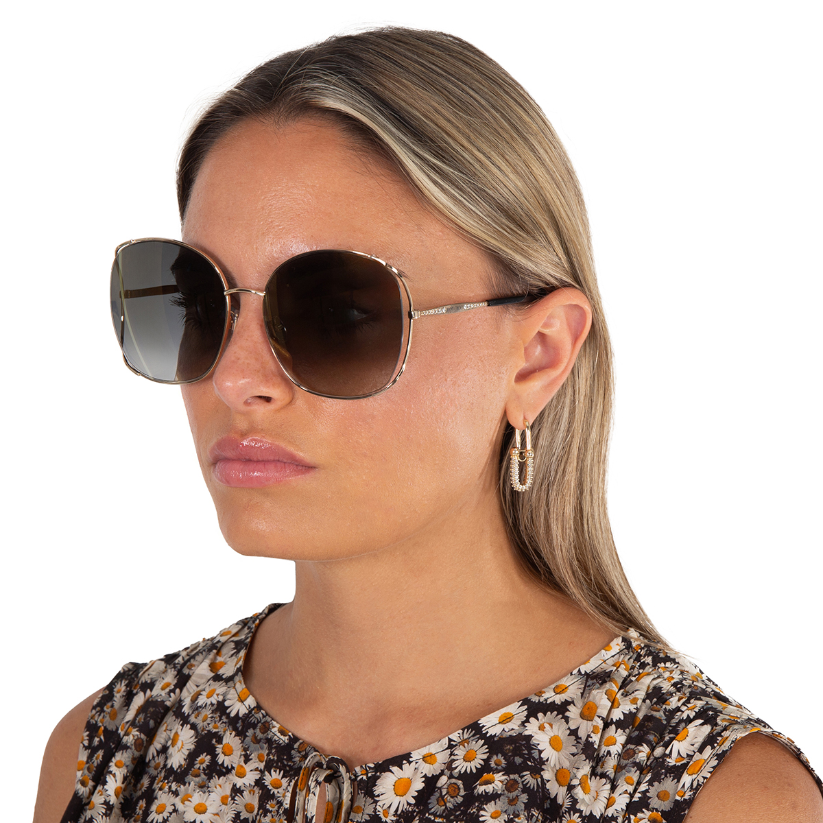 Jimmy Choo Grey Oversized Ladies Sunglasses TINKA/G/SK 0000/FQ 61 ...