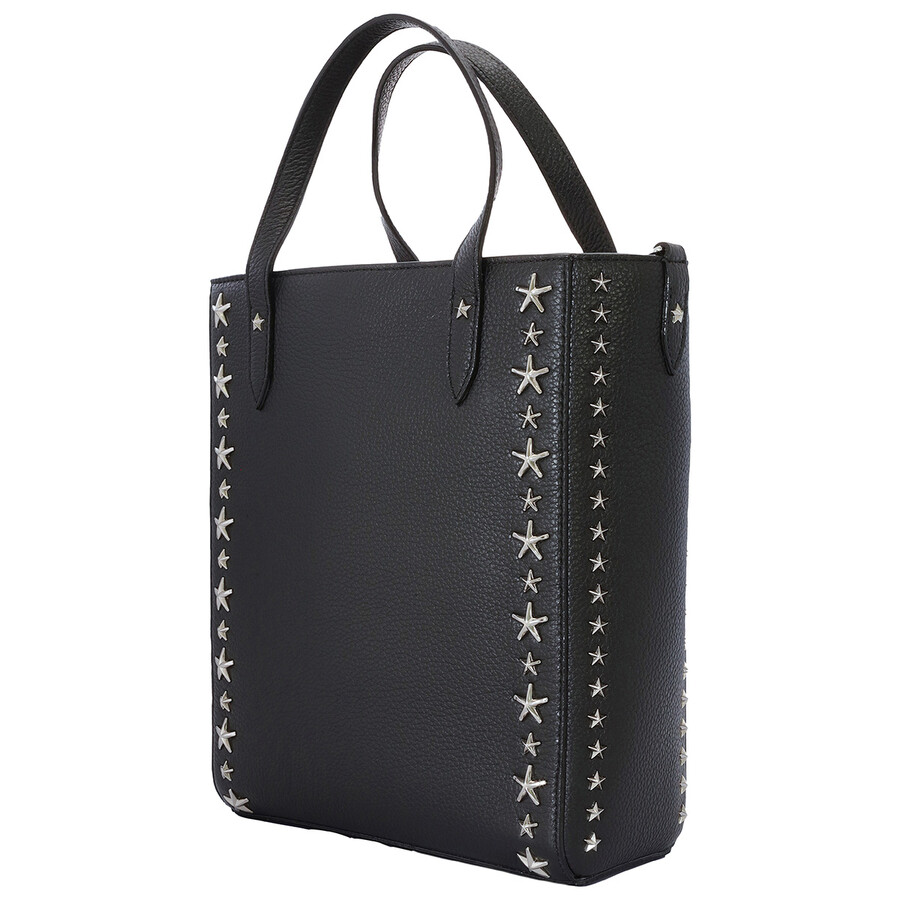 Jimmy Choo Ladies Pegasi Soft Grainy Leather Star-Embossed Tote Bag ...