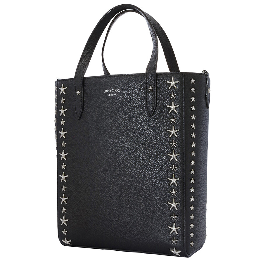 Jimmy Choo Ladies Pegasi Soft Grainy Leather Star-Embossed Tote Bag ...