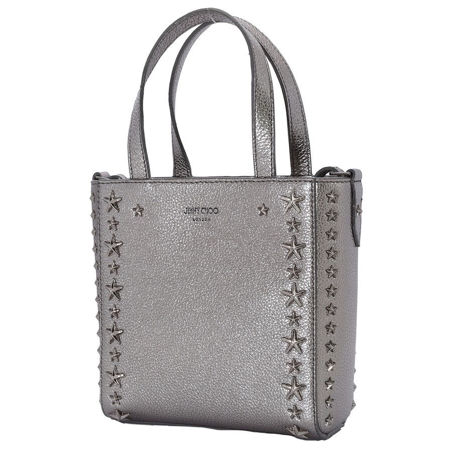Jimmy Choo Ladies Pegasi Soft Grainy Leather Star-Embossed Tote Bag ...