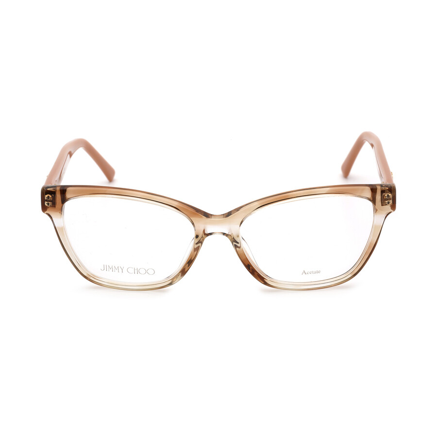 Jimmy Choo Ladies Pink Rectangular Eyeglass Frames JC3340HR50052 ...